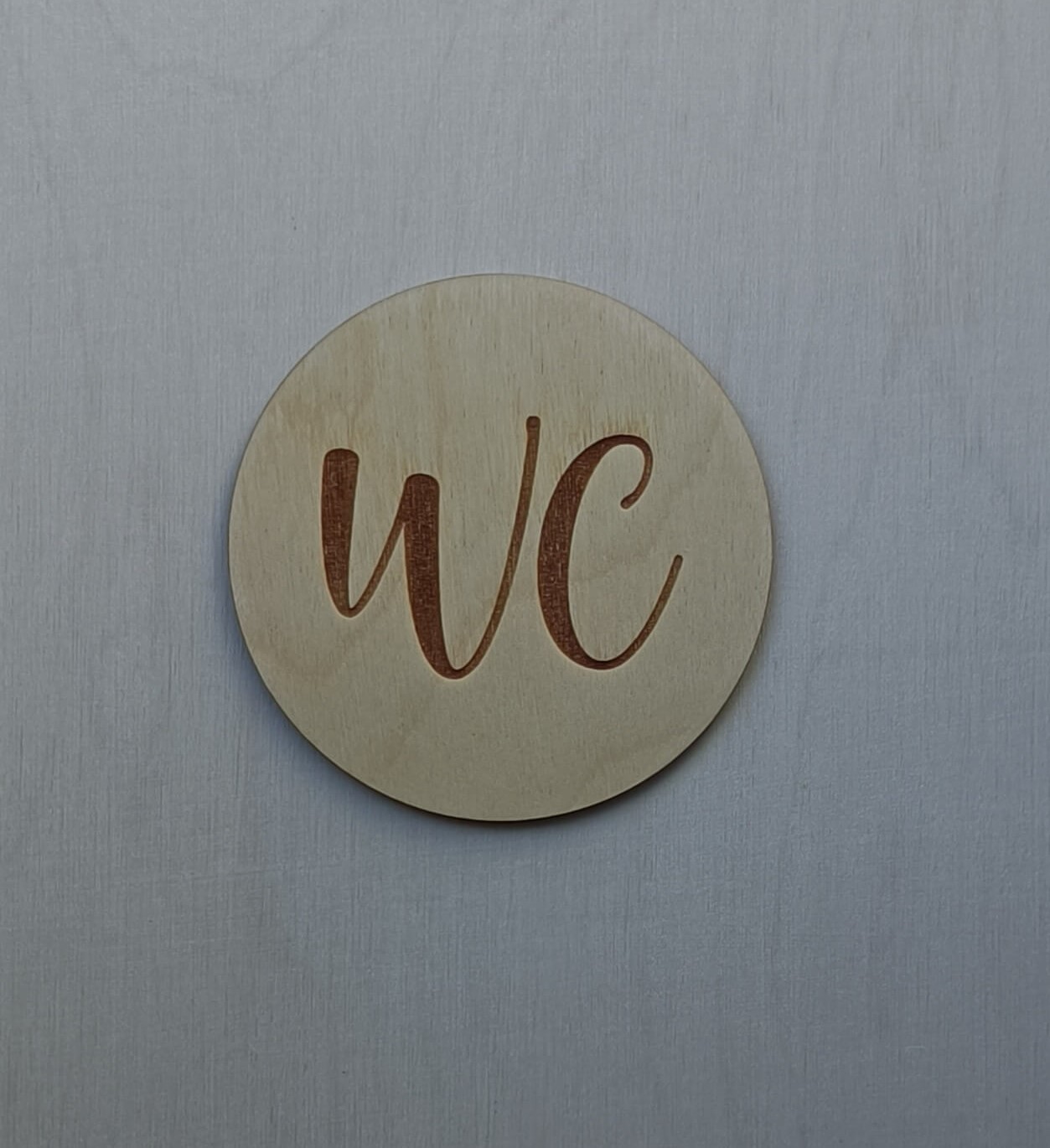 WC-kyltti pyöreä - Vaneriset